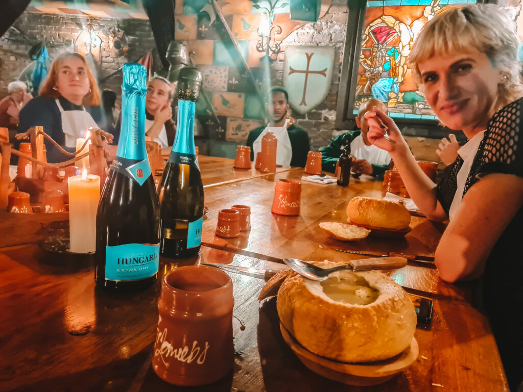 Visiting the Sir Lancelot Medieval Restaurant in Budapest - Denae McGaha